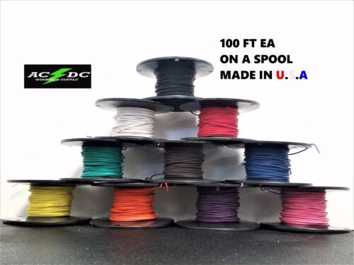 1000' AUTOMOTIVE WIRE 16 AWG HIGH TEMP TXL STRANDED WIRE 10 COLORS 100 ...