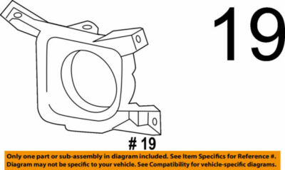 52040-60080 Toyota Cover, front bumper hole, lh 5204060080, New Genuine ...