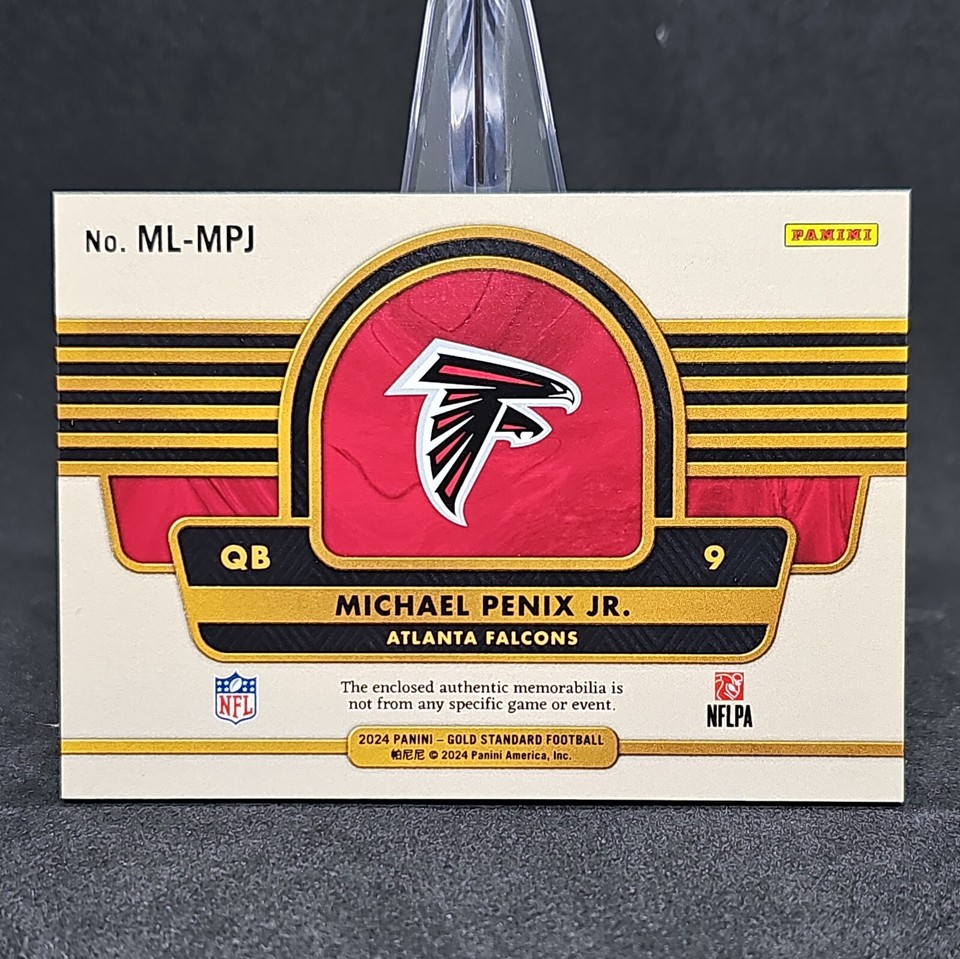 MICHAEL PENIX JR. 2024 Panini Gold Standard RC Patch 14/24 Mother Lode ...