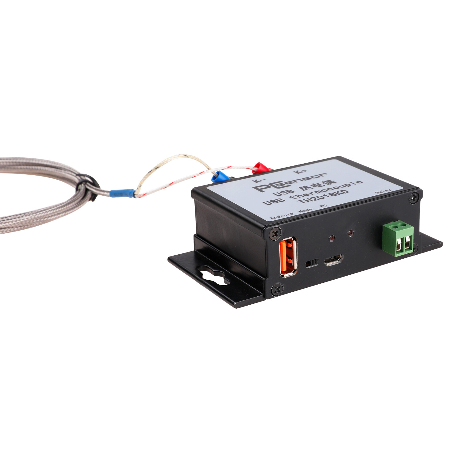 Isolated USB Industrial Thermocouple Thermometer Metal Case with 0 ...