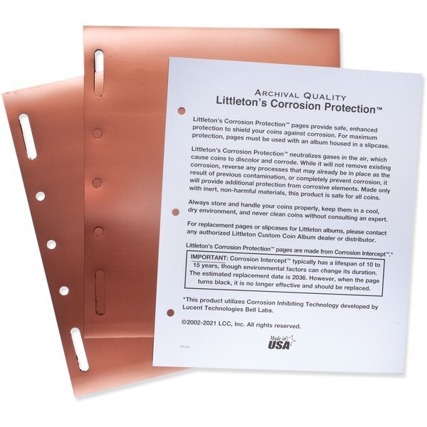 Coin Album Corrosion Protection Kit 2 Pages Intercept Gas Neutralize ...
