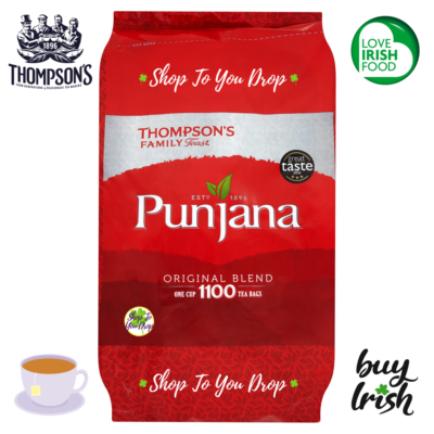 PUNJANA TEA BAGS 1100 Original Blend One Cup Teabags Irish Hotel Office ...
