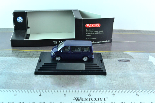 Wiking Volkswagen T5 Van Blue 1:87 Scale HO | eBay