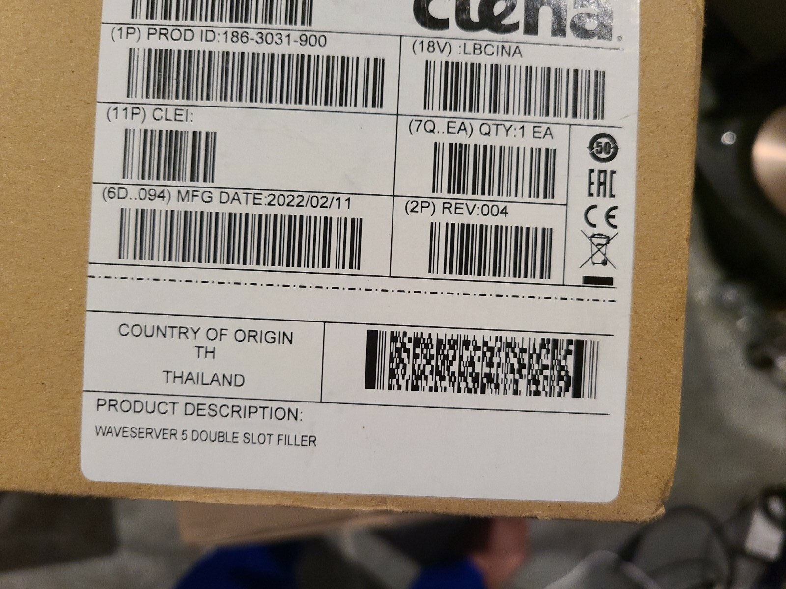 CIENA,186-1032-900, WAVESERVER AI SLOT FILLER | eBay