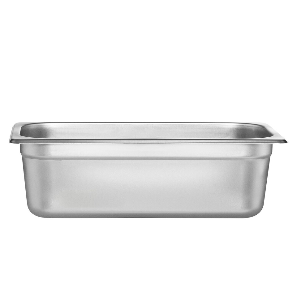 6 Pack 4" Deep Steam Table Pans Hotel Food Prep Pan Stainless Steel 1/3 ...