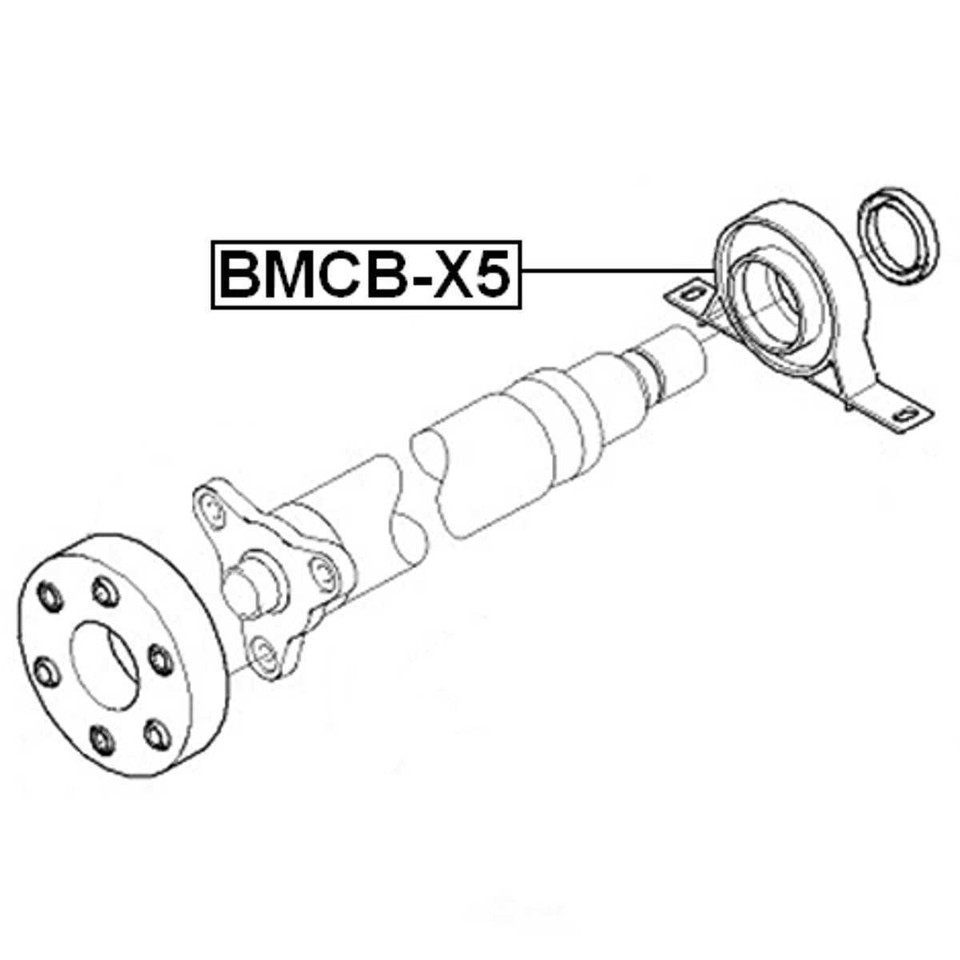 Drive Shaft Center Support Bearing Febest BMCB-X5 fits 2000 BMW X5 ...