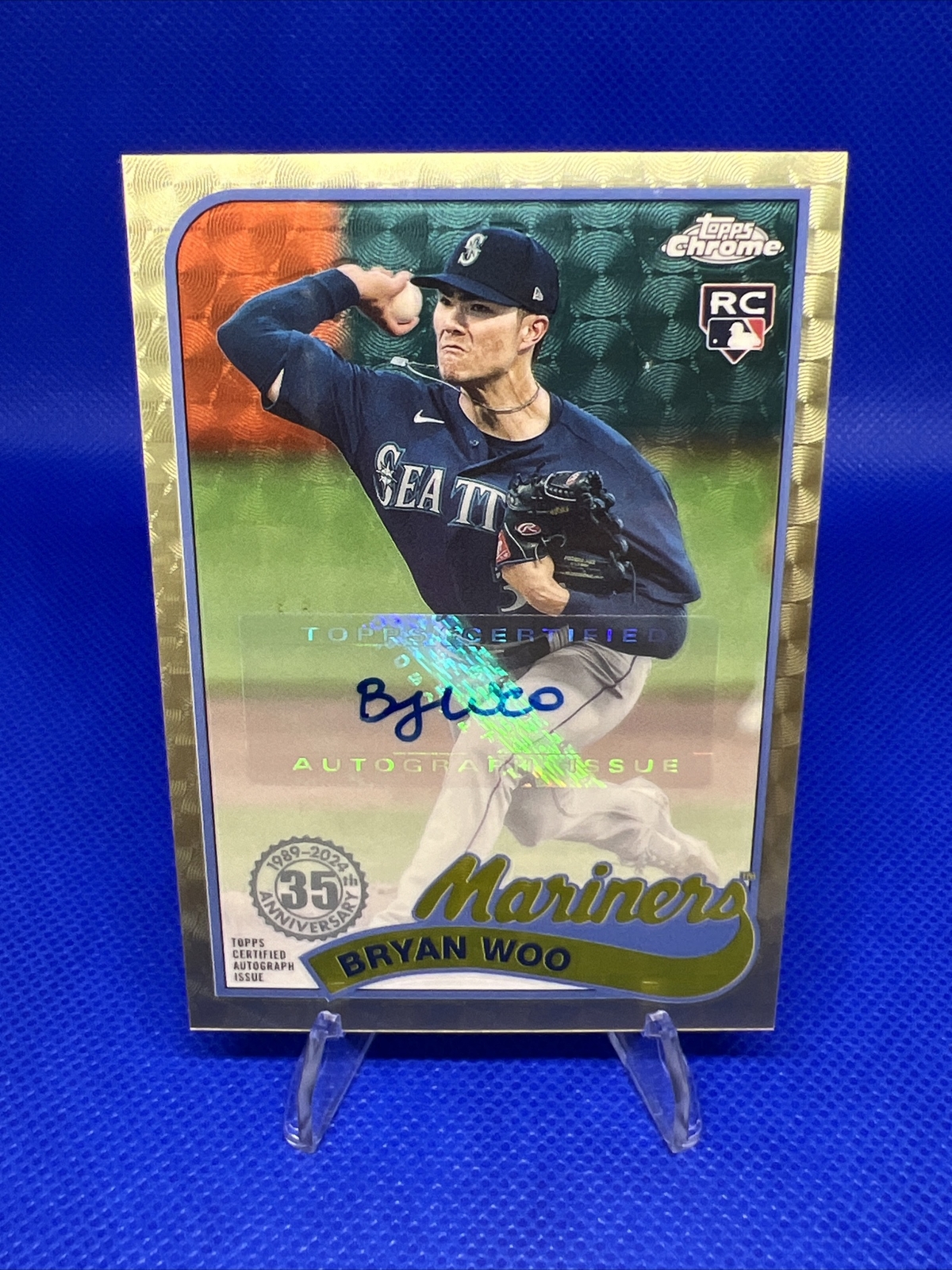 2024 Topps Series 1 Silver Pack Superfractor Bryan Woo Seattle Mariners ...