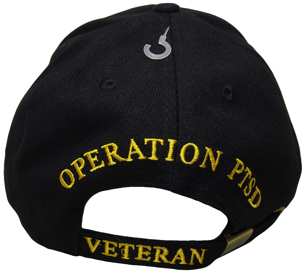 Operation PTSD Veteran Don't Trip My Trigger Black Embroidered Baseball ...