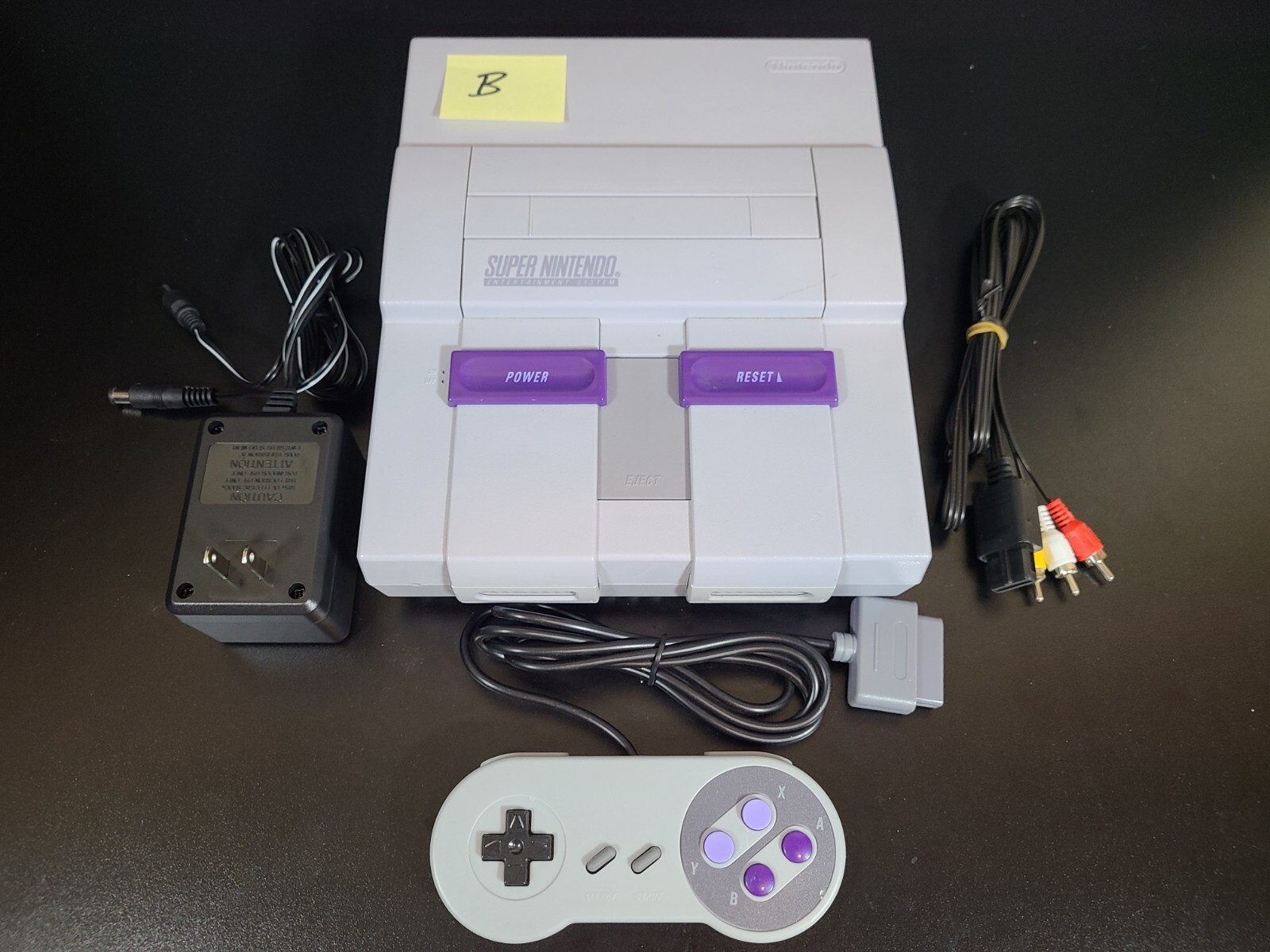 Super Nintendo SNES System Console With 1-2 Controllers, AC & A/V Cords ...