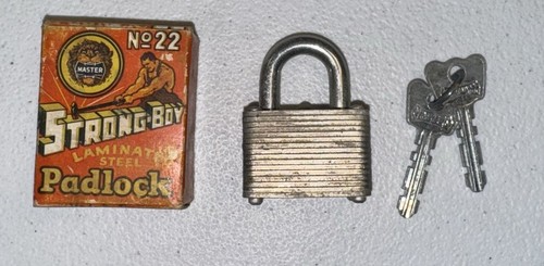 Vintage Master Strong Boy Padlock W/ Box Keys Unused | eBay