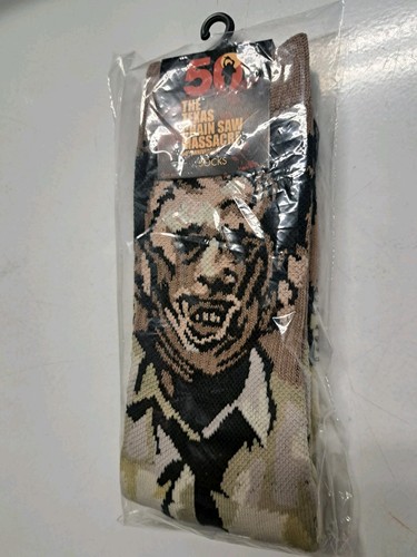 Leatherface Texas Chainsaw Massacre 50 Year Anniversary Crew Socks 1 ...