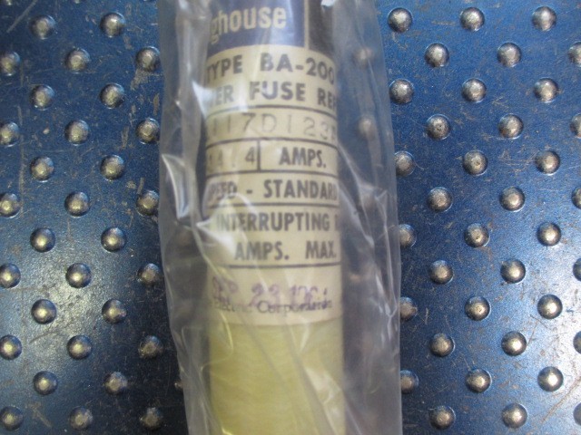 NEW WESTINGHOUSE BORIC ACID FUSE REFILL UNIT 2AMP, BA-200 117D123A22 | eBay