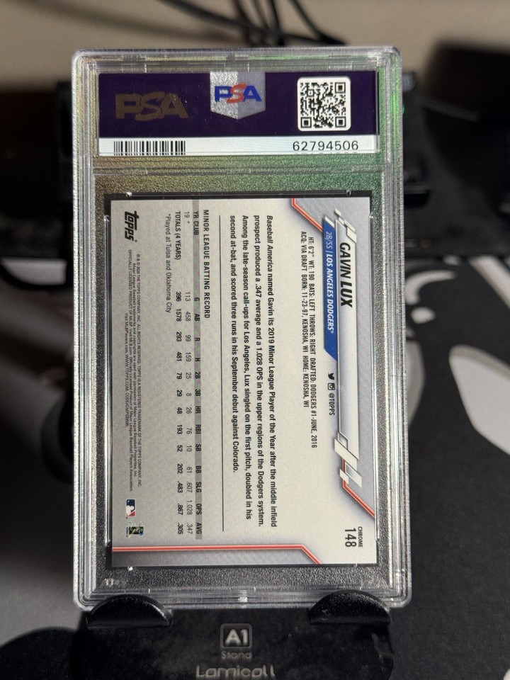 2020 Topps Chrome Gavin Lux #148 RC Rookie PSA 10 GEM MINT | eBay