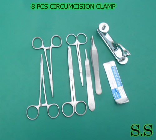 8 PCS CIRCUMCISION CLAMP UROLOGY SURGICAL MEDICAL INSTRUMENTS KIT NEW ...