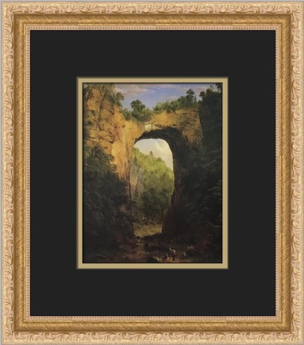 Frederic Edwin Church The Natural Bridge Virginia Custom Framed Print ...