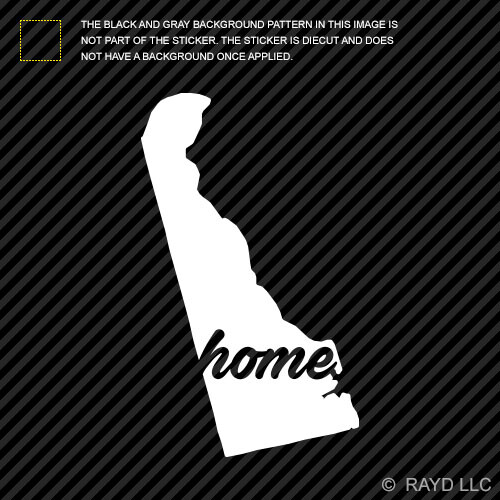 (2x) Delaware Home Sticker State Shaped Premium Die Cut Decal Vinyl DE ...