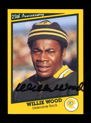 1990 CCP WILLIE WOOD #24 PACKERS HOF AUTOGRAPH SIGNED VINTAGE | eBay