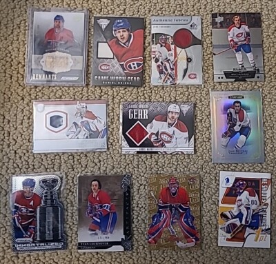 Montreal Canadiens 11 Card Relic Numbered & Legends Lot Prizm Robinson ...