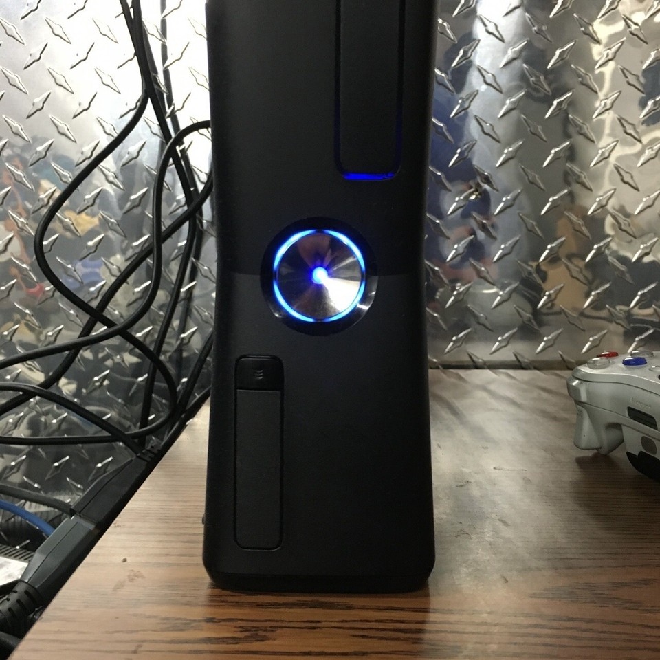 Custom Xbox 360 Slim RF ROL - Ring Of Light Power Button BLUE Plug ...