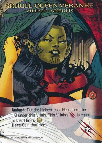 SKRULL QUEEN VERANKE Upper Deck Marvel Legendary SP SKRULLS | eBay
