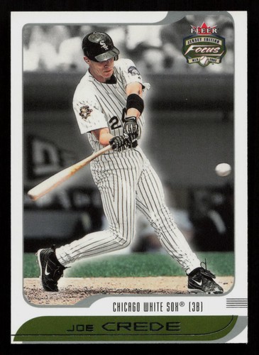 2002 Fleer Focus Jersey Edition Joe Crede #138 Chicago White Sox ...
