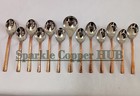 Vintage Pure Copper Stainless Steel Flatware Silverware 27 Piece ...