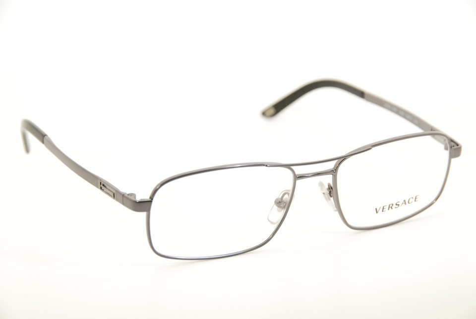 New Authentic Versace 1190 1295 Gunmetal/Black 53mm Frames Eyeglasses ...