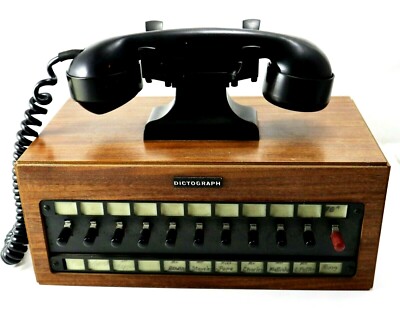 DICTOGRAPH TELEPHONE 11 KEY Console System BAKELITE Fuld Handset made ...