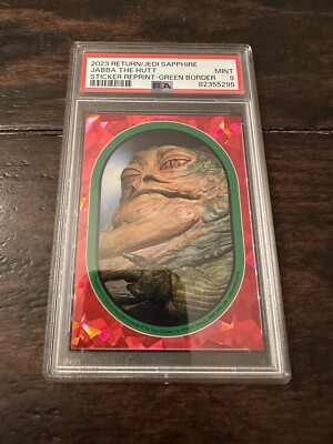 2023 Jabba the Hutt Sticker Reprint Green Return of the Jedi Sapphire ...