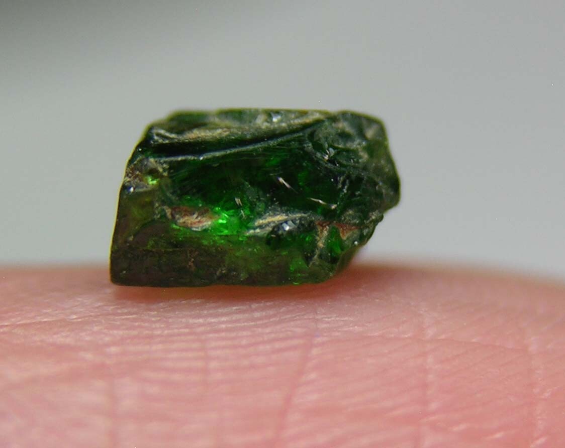 #2 Cambodia 100% 1.0ct Natural RARE Rough Raw Tsavorite Garnet Crystal ...