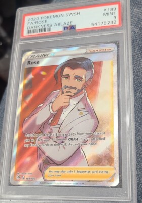 2020 POKEMON SWSH FA/ROSE DARKNESS ABLAZE/ #189 MINT PSA 9 | eBay