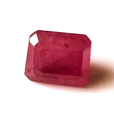 Radiant Cut Ruby Faceted Unheated Natural Loose Gemstone 1.65 Carat 6 ...