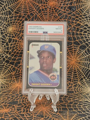 DWIGHT DOC GOODEN 1987 Donruss #199 MINT PSA 8 Baseball Card Newly ...