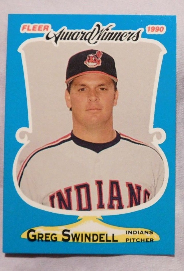 1990 AWARD WINNERS GREG SWINDELL INDIANS Baseball Card | eBay