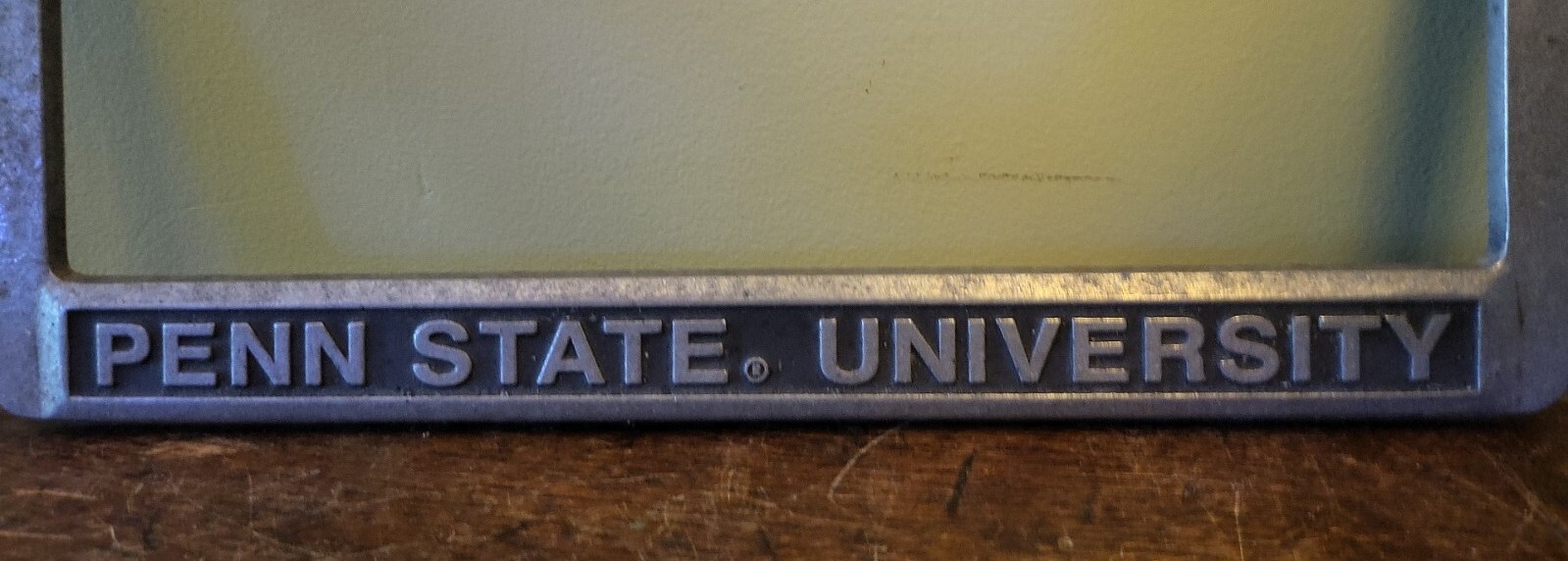 Vintage RARE PENN STATE Nittany Lions LICENSE PLATE Holder- CAST ...