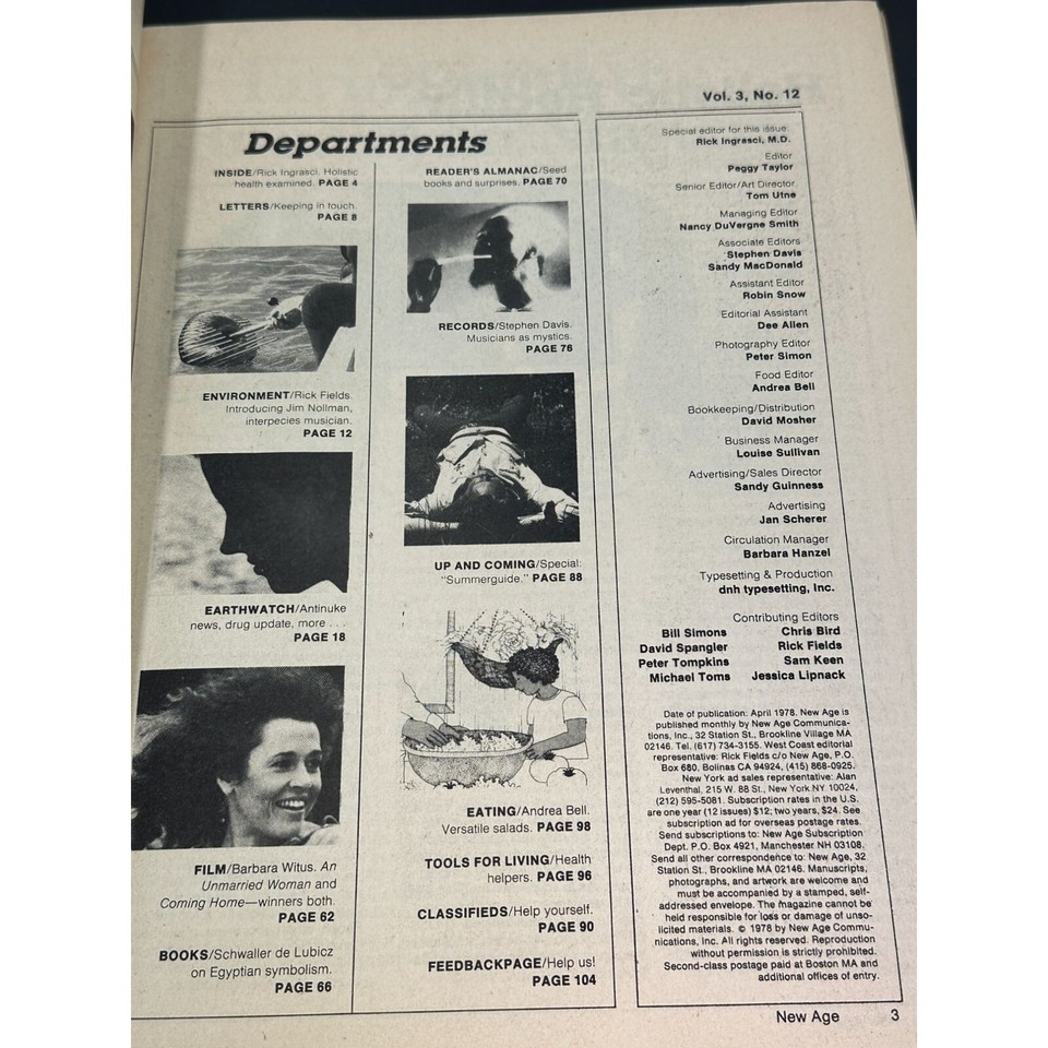 New Age Magazine May 1978 - Native American Medicine Vol. 3 No. 12 | eBay