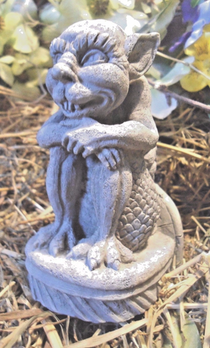 Latex small gremlin gargoyle mold cement concrete plaster mould 4"Hx2.5 ...