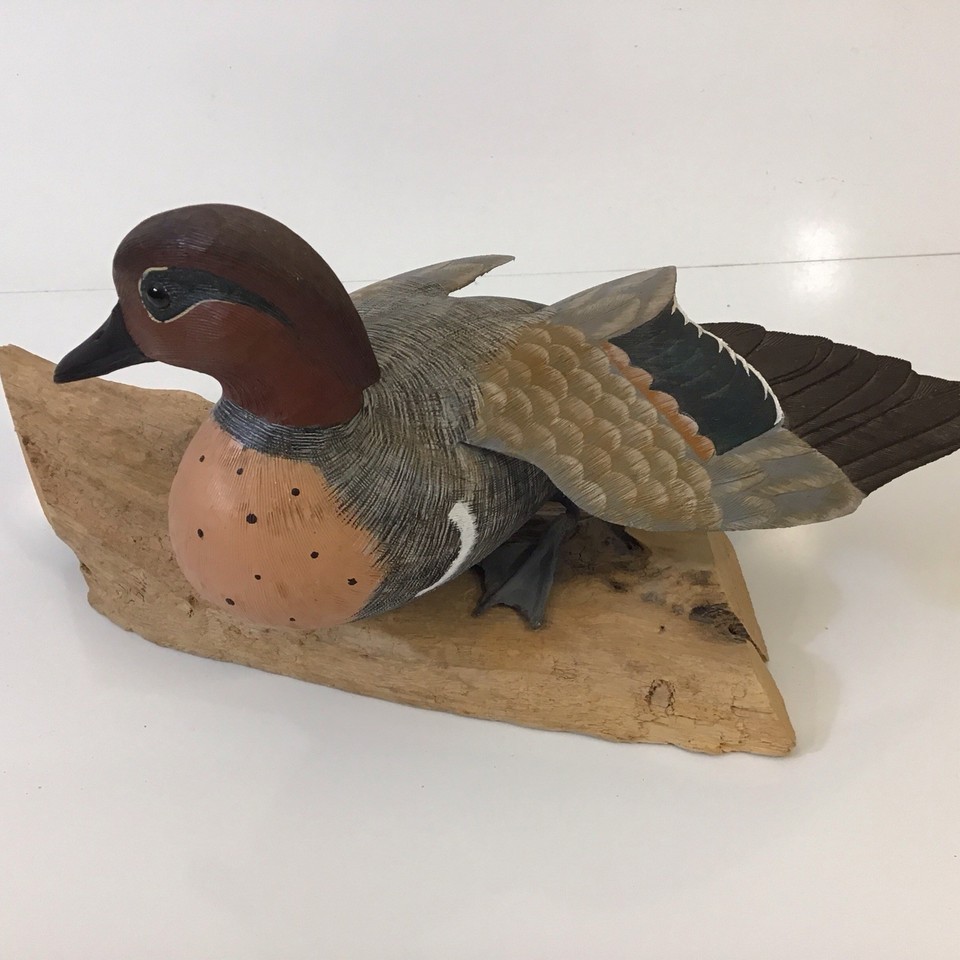 Ducks Unlimited Sculpture By William Veasey Signed Ltd Ed #749 Green ...