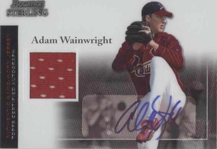 2004 Bowman Sterling - Adam Wainwright #BS-AW (AU, MEM, RC) for sale ...