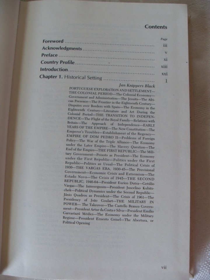 RARE BOOK BRAZIL A COUNTRY STUDY rare book 1983 | eBay