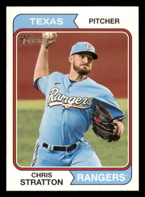 2023 Topps Heritage #584 Chris Stratton Texas Rangers | eBay