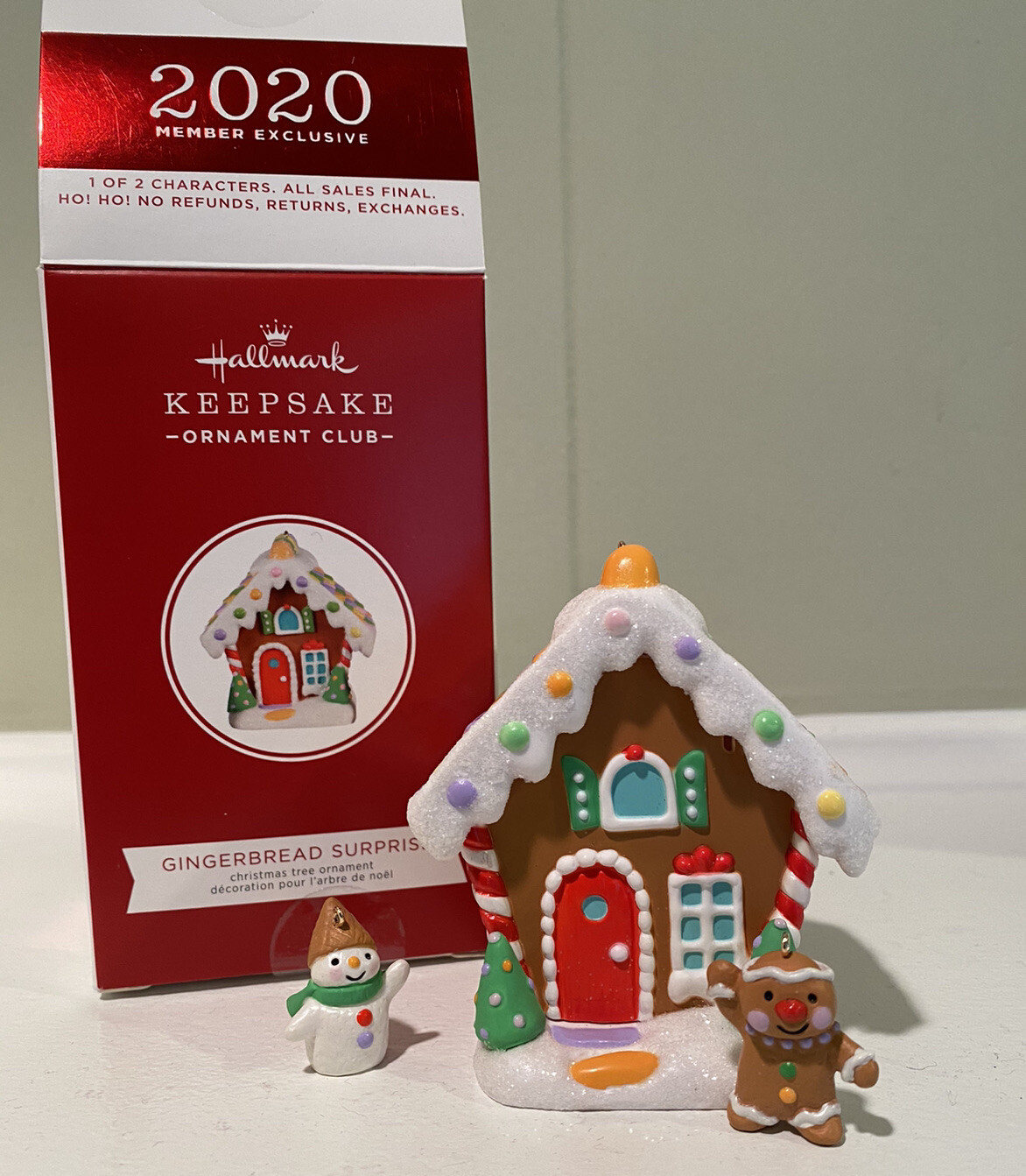 Hallmark 2020 Gingerbread Surprise with Gingerbread Man & Snowman KOC ...