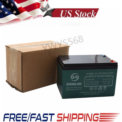 12V 12Ah 6-DZM-12 Rechargeable Battery for Electric Scooter Go Kart ATV ...