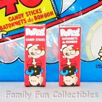 POPEYE & OLIVE OYL~1992 World Candies~Candy Sticks~2 Boxes~English ...