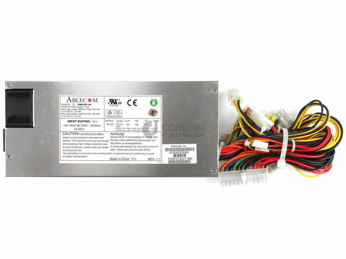 PWS-281-1H SUPERMICRO 330W POWER SUPPLY ABLECOM | eBay
