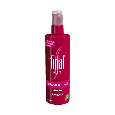 Final Net Hairspray Extra Strong Hold Fragrance-Free Without Propellant ...