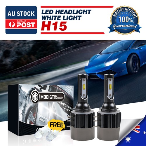 H15 LED Headlight High Beam DRL Lights Bulbs For VW Benz GLA GLK Fit ...