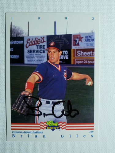 1992 Classic Best Brian Giles RC Autograph Card Indians Padres Pirates ...