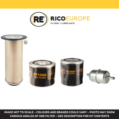 Filter Kit Fits Timberwolf TW190 DHB Air Oil Fuel Wood Chipper NON ...