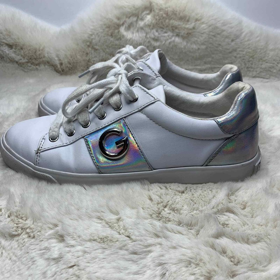 GBG Los Angeles Sneakers White Leather / Holograph | eBay